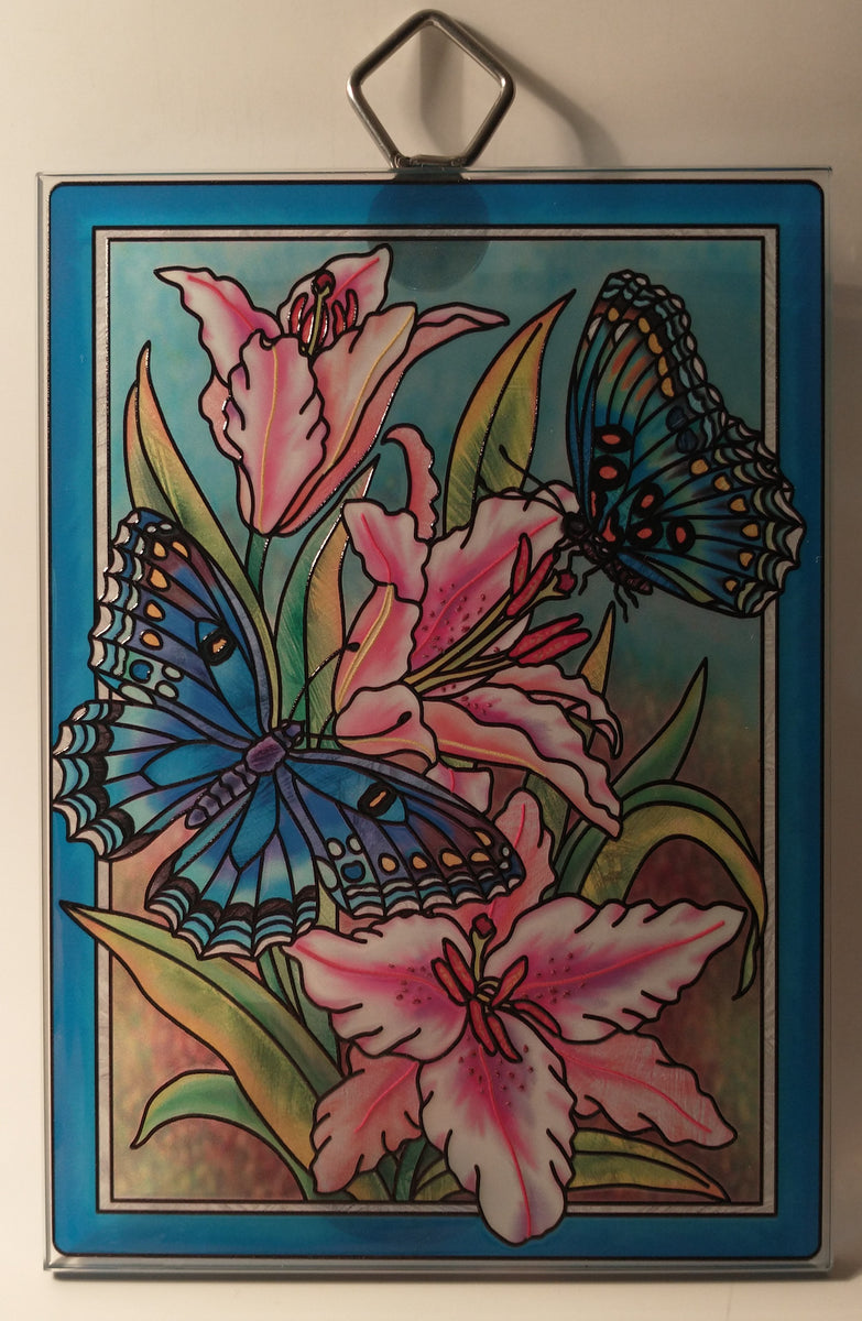 Amia Studios - Rectangular Butterflies & Lilies – Jules Enchanting Gifts