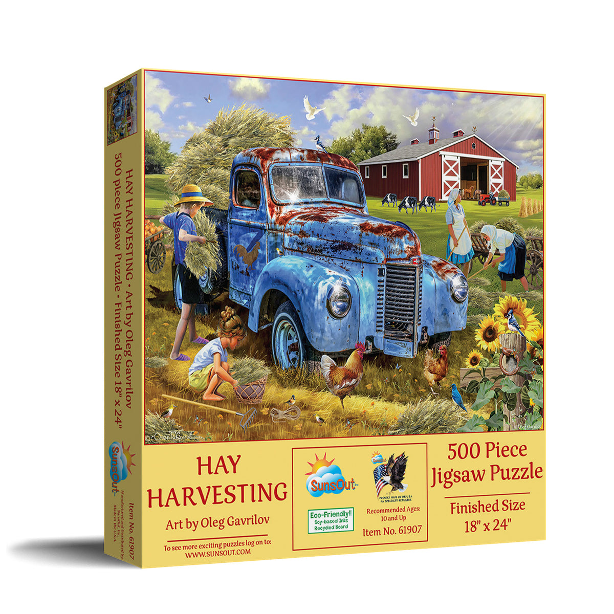 Puzzle - Hay Harvesting 500 Pieces – Jules Enchanting Gifts
