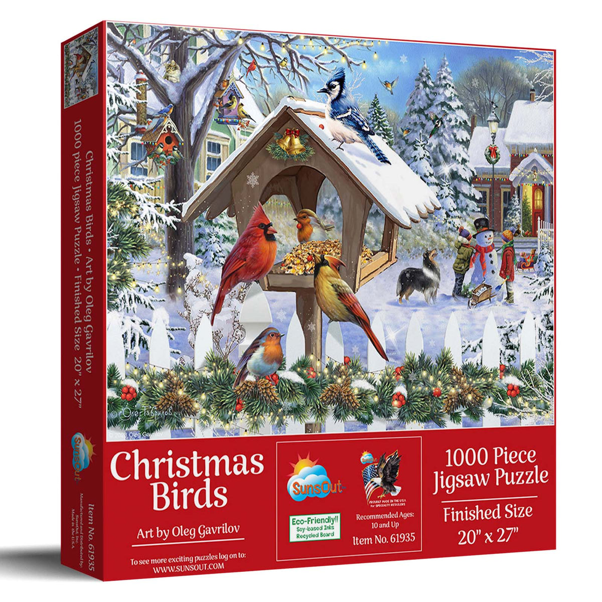 Puzzle - Christmas Birds 1000 Pieces – Jules Enchanting Gifts