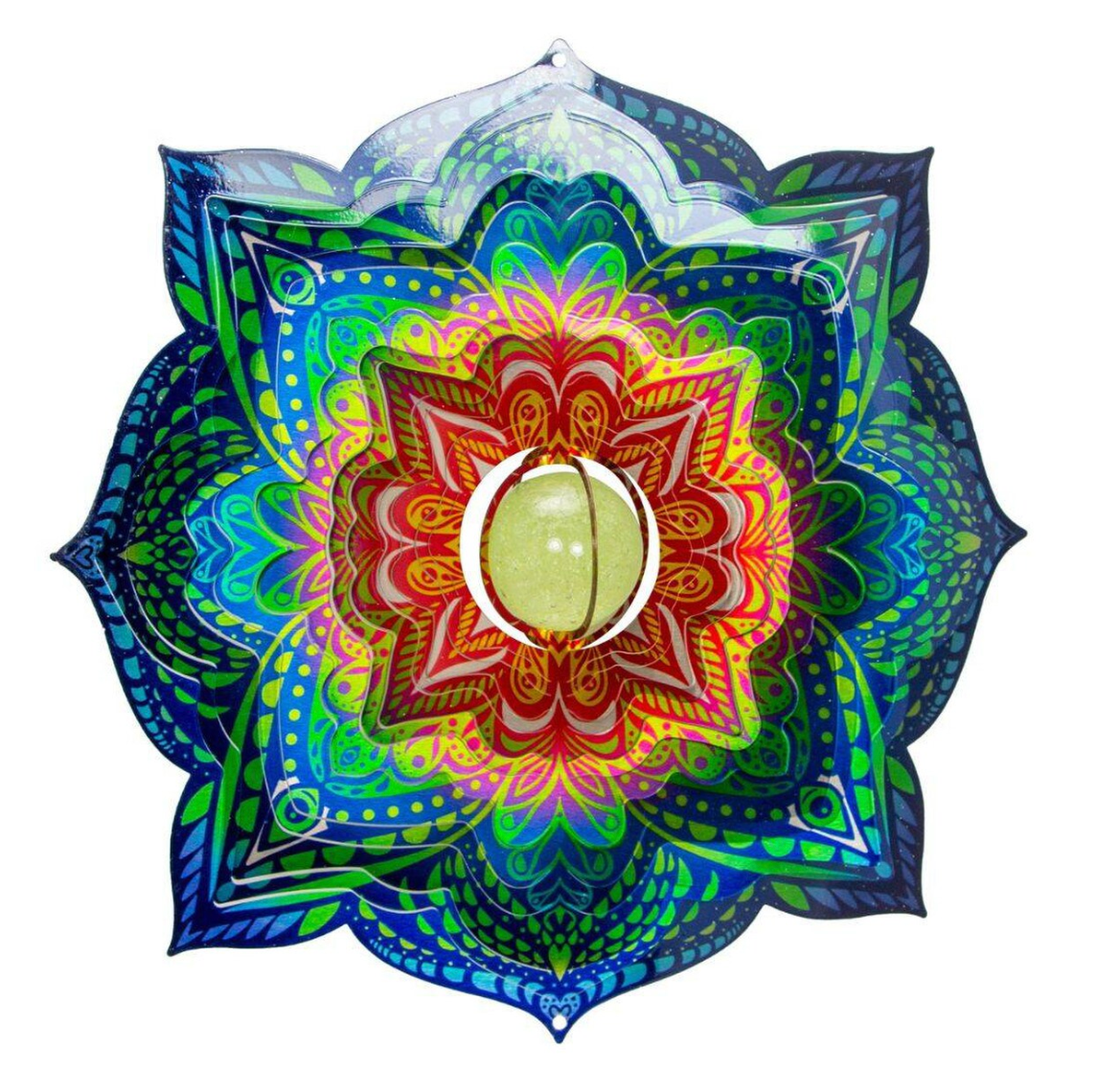 Glow Mandala Wind Spinner – Jules Enchanting Gifts