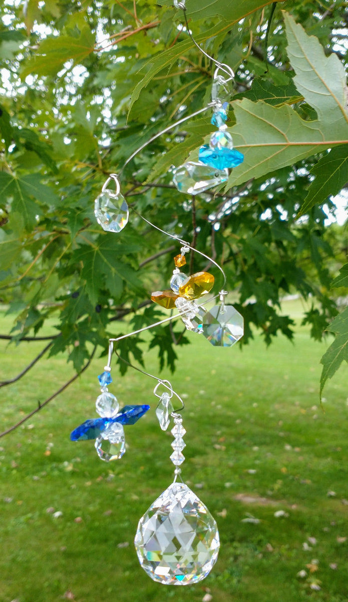 Spiral Mobile Crystal Angels - Primary Colors – Jules Enchanting Gifts